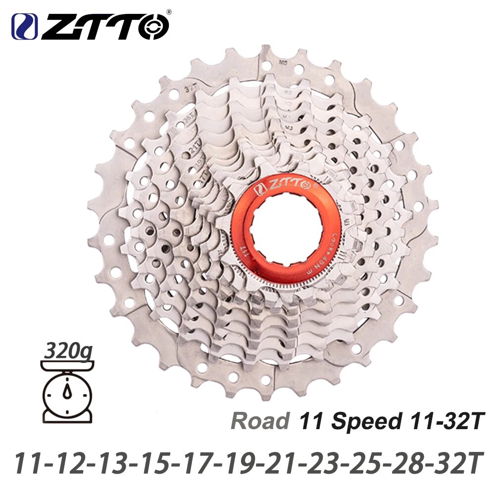 Ультралегкая кассета ZTTO для дорожного велосипеда, 11 скоростей, SLR, 11 S 11-28T 11-36T, свободное колесо 11-32/34T 11V K7, CNC, гравийный велосипед, система HG