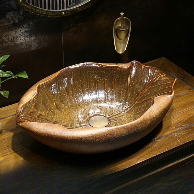 Керамическая накладная раковина для ванной Только , без аксессуаров