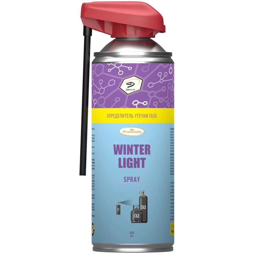 Определитель утечки газа Denzol's «WINTER LIGHT» с актутором, баллон 520 мл DT00041