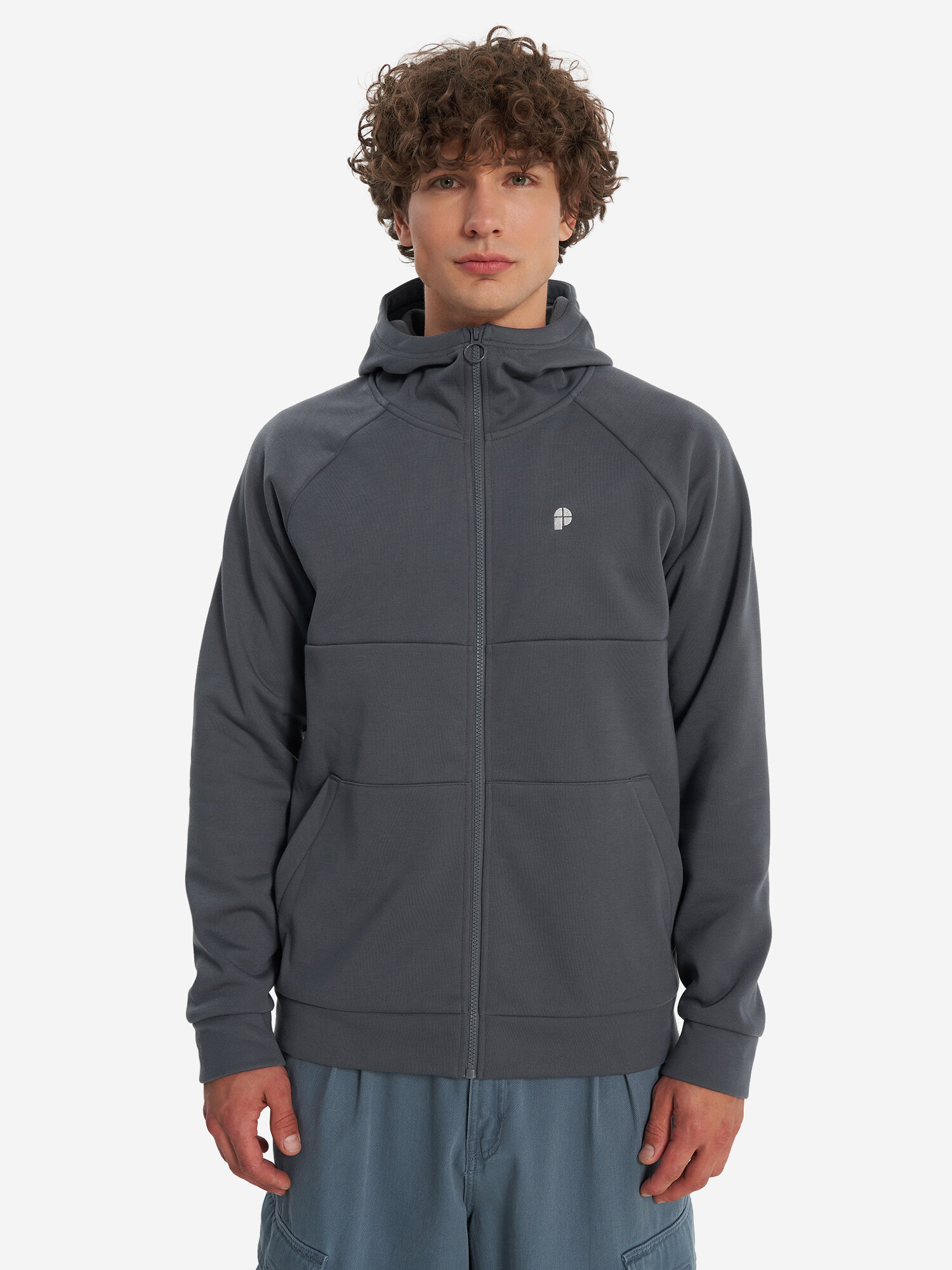 Толстовка PROTEST Male Fleece h/z Hoodie, размер 50, , серый — фото 1