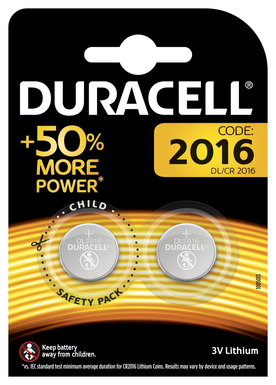 Элемент питания Duracell CR2016 BL2