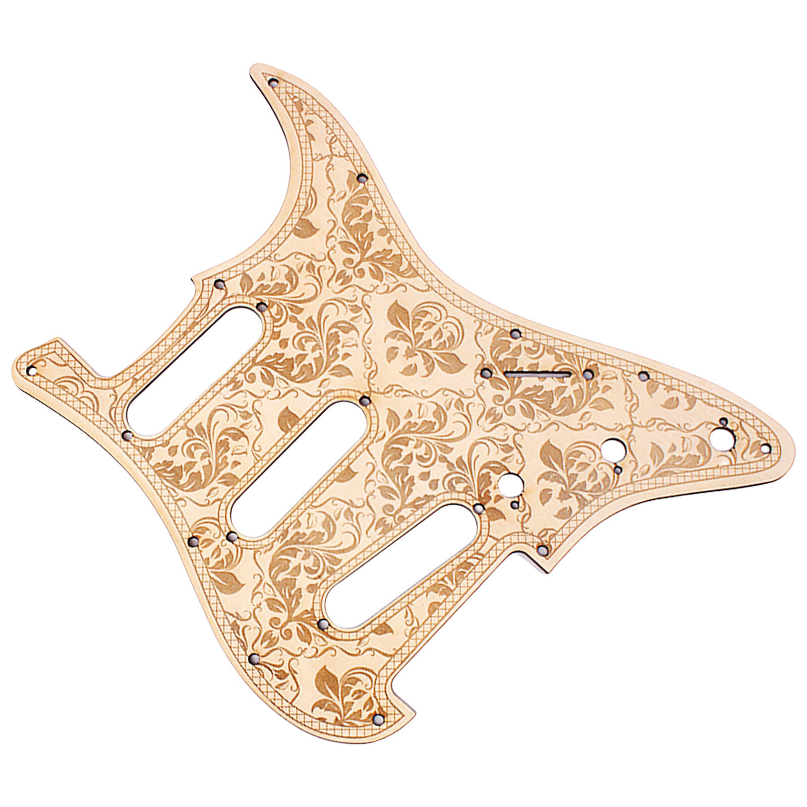 Кленово деревянная гитара Pickguard царапина 11 лунок электрические