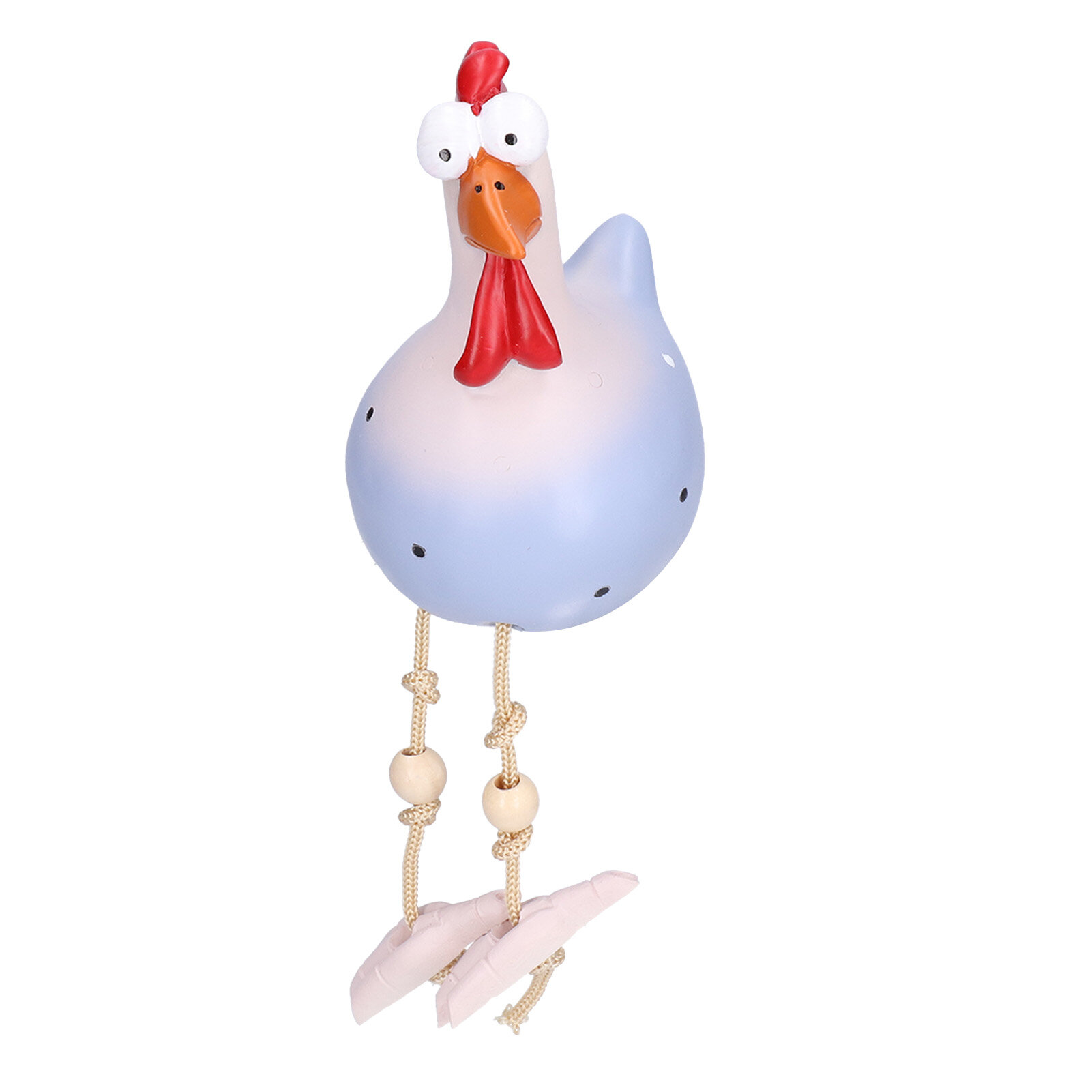Статуэтка курицы из смолы, фигурка животного, украшение для дома, сада, двора, серая.