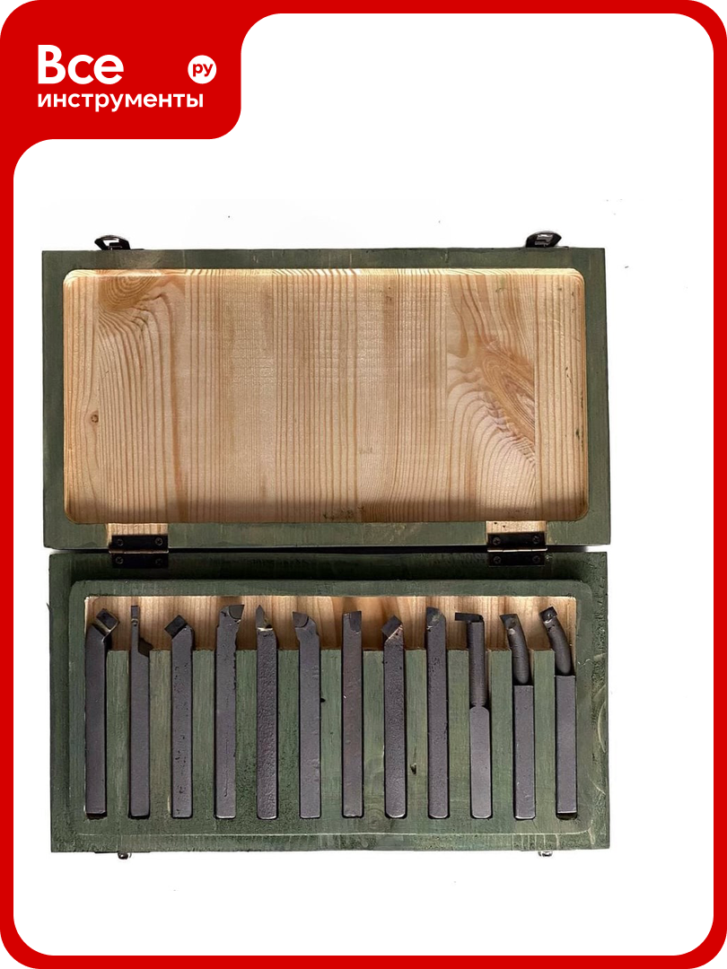 Набор токарных резцов по металлу 12 шт, 8x8 мм ООО петро-инструмент НРМ003x7397472 X7397472