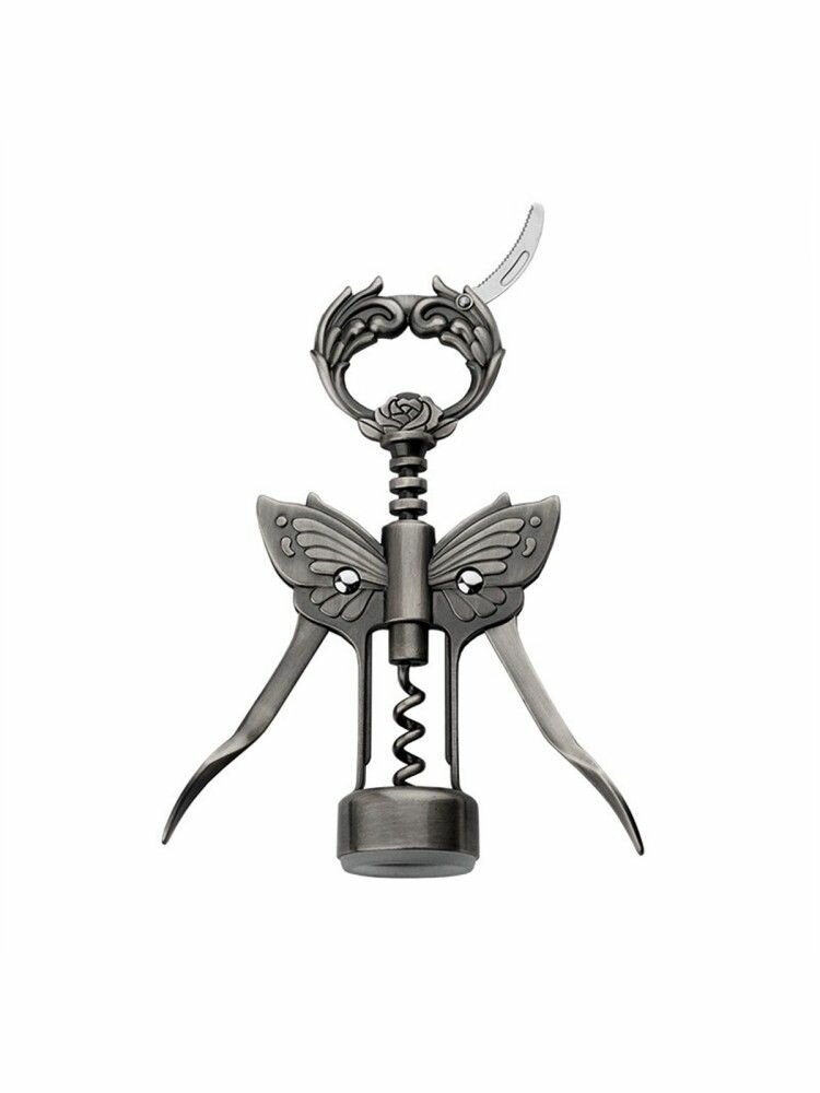 Многофункциональный винный штопор типа "крыло бабочки"，Цинковый сплав，1 шт