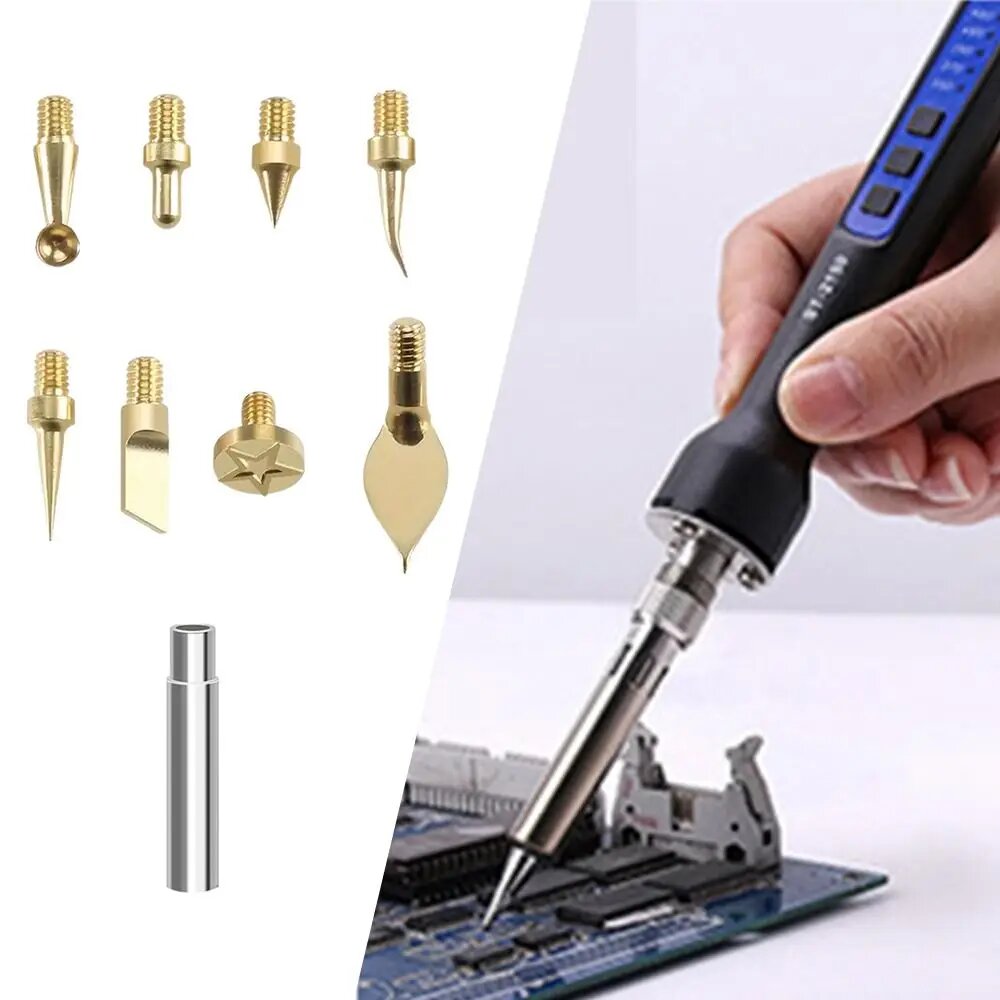 Набор из 9 золотых инструментов для 3D-принтеров