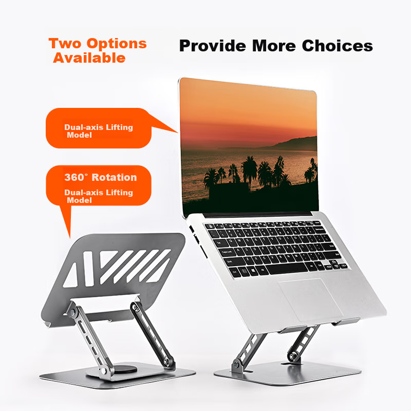 NVV Laptop Stand Notebook Stand Cooling Stand Floating Desktop Vertical Double Arm Lift Stand Suitable for Gaming MacBook Handheld Bracket Base NP-10A