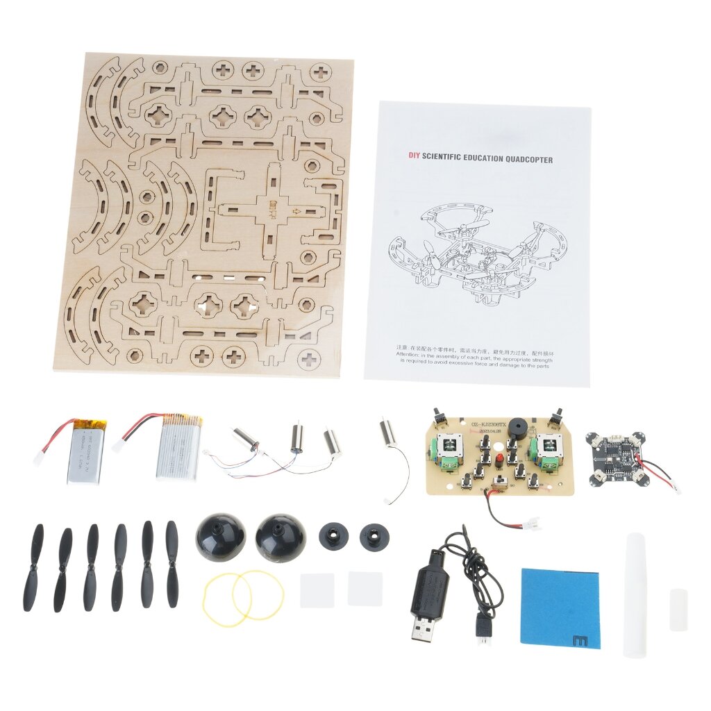 Деревянный сборный строительный блок, четырехосный самолет Diy, подходящий для классной науки и образования для учителей