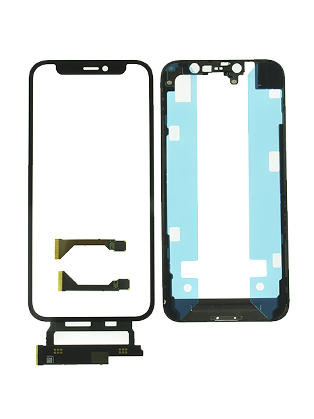 Тачскрин для iPhone 12 Mini+OCA+стекло+рамка черный ориг