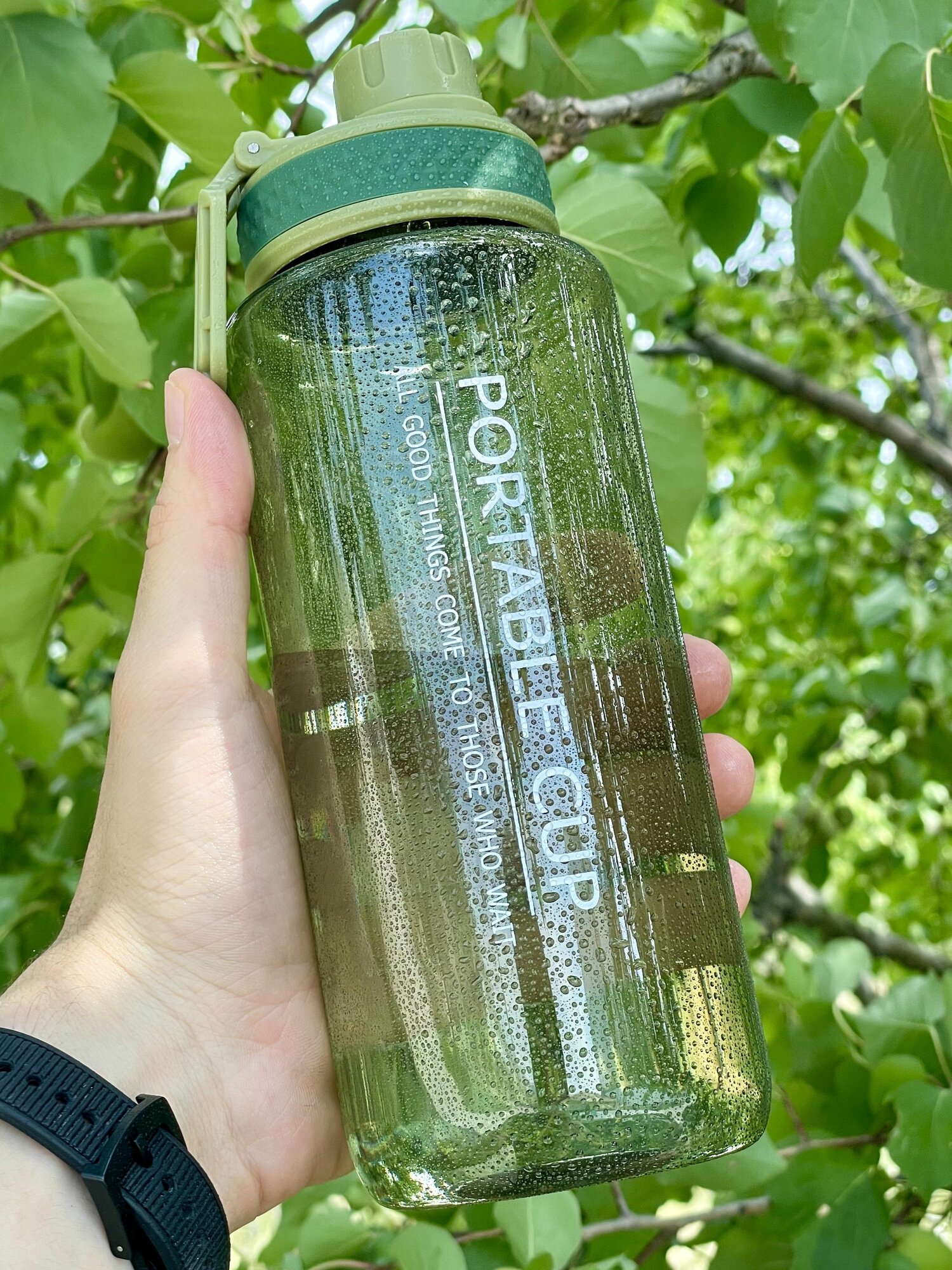 Бутылка для воды IBRICO "Portable Cup", 1000мл, пластик BPA Free
