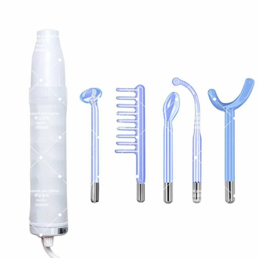 Дарсонваль для лица, тела и волос с 5 насадками, импульсный массажер для лечения целлюлита, морщин и прыщей, микротоки для волос