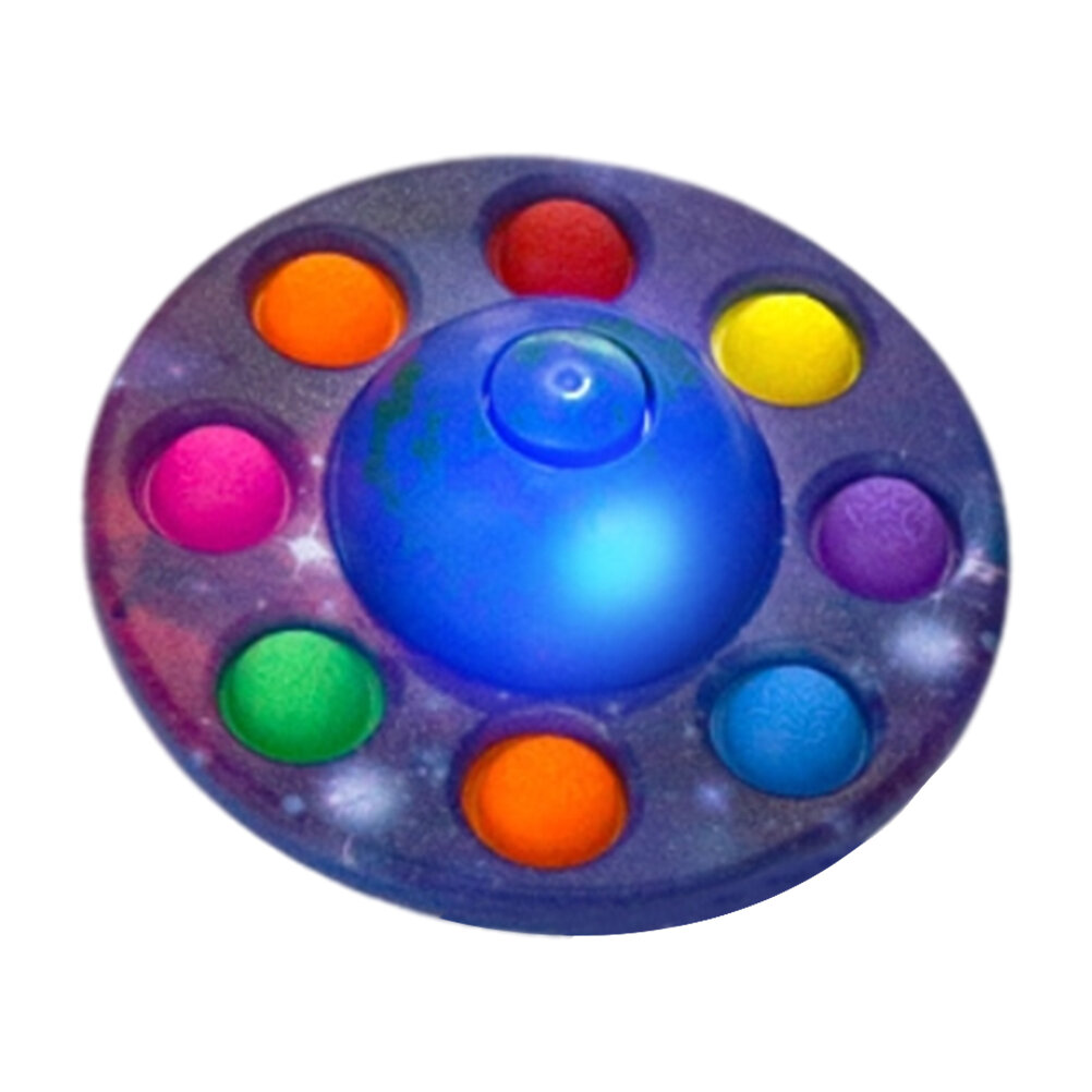 Игрушки-пузыри "Планета" со светодиодами, космические астрономические развивающие игрушки, игрушки для снятия стресса, подарки на рождественскую вечеринку, подарок на день рождения