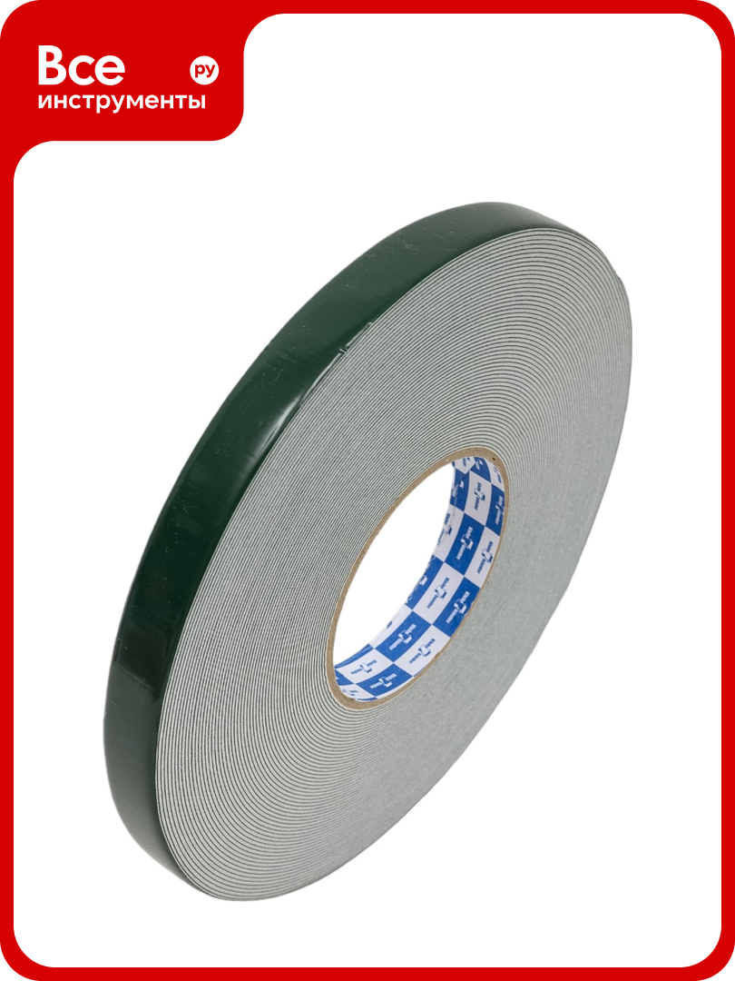 Двусторонняя зеркальная лента Klebebander каучуковый клей, 19мм x 25м, белая, монтажа зеркал