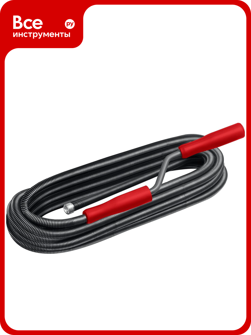 Сантехнический трос СИБИН 10 м, d 13 мм 51913-10, предназначен