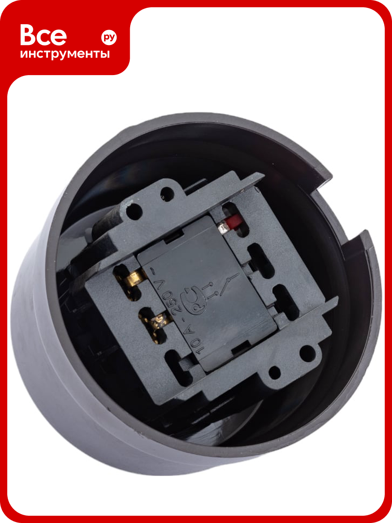 Переключатель BIRONI Пластик Коричневый 1-клавишный B1-201-22, пластиковый