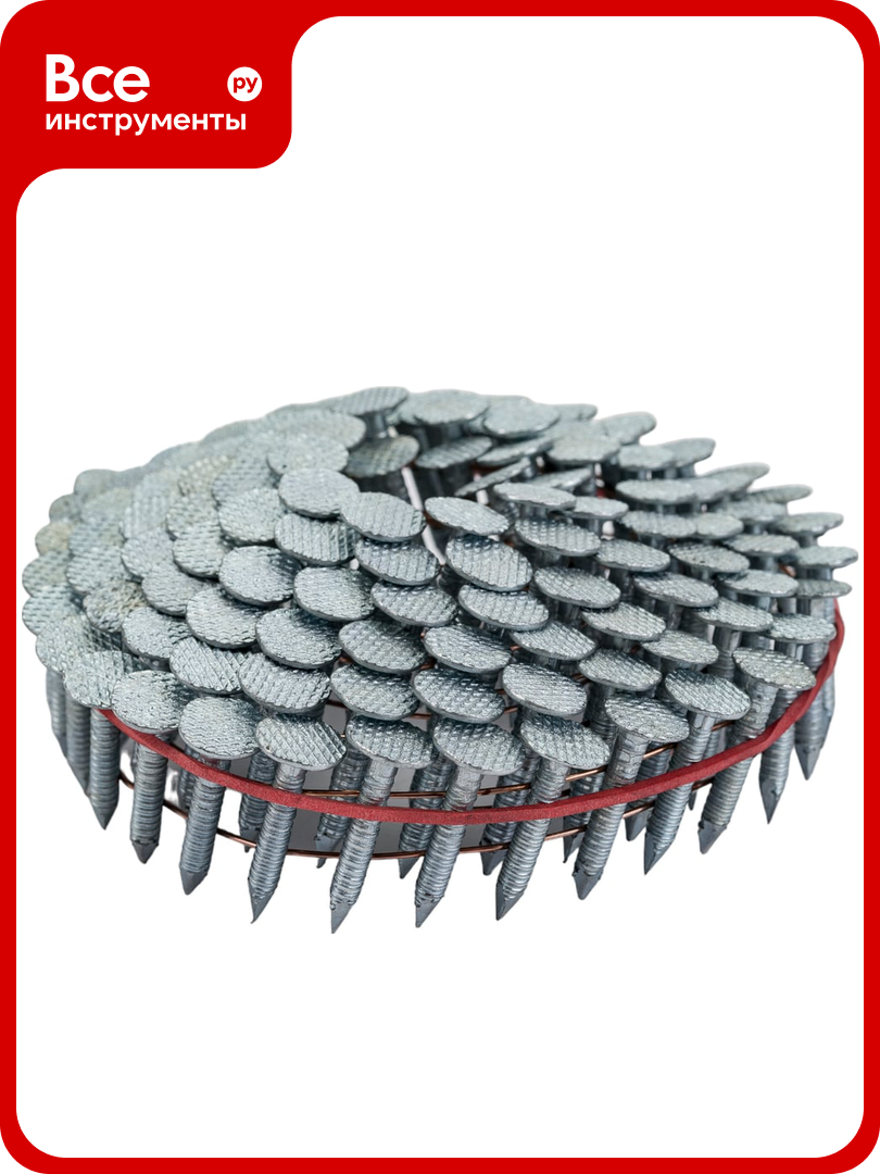 Кровельный барабанный гвоздь FOXWELD AERO c кольцевой накаткой 3,1 х 25 мм, лента 120 шт /C45/ 6774 для надежного крепления