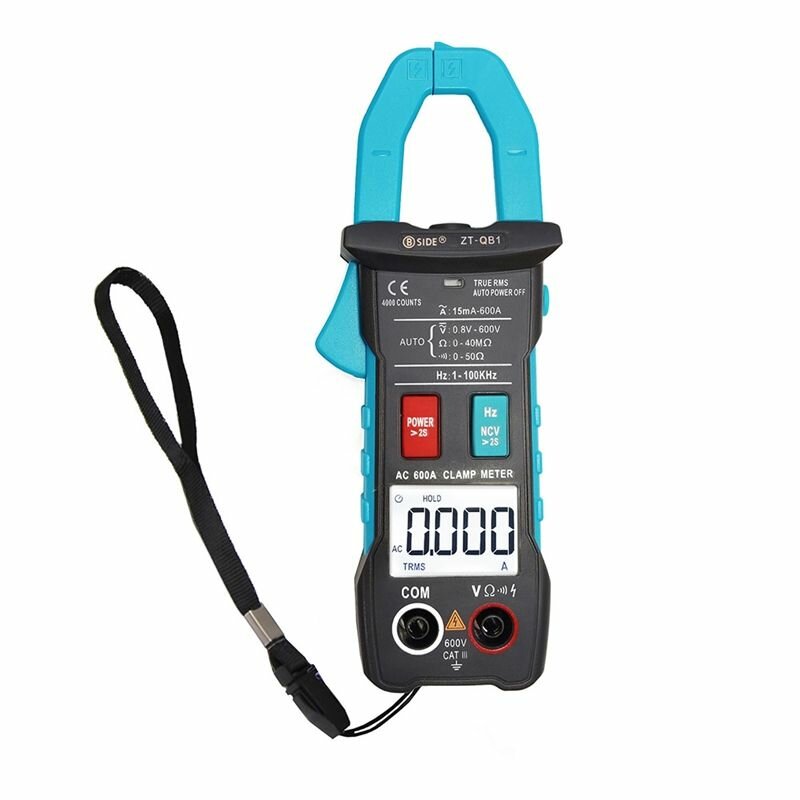 Цифровой мультиметр-клещи ZT-QB1 600A Ток T-RMS Smart Plier Амперметр Сопротивление напряжению постоянного/переменного тока Тестер NCV MyPads