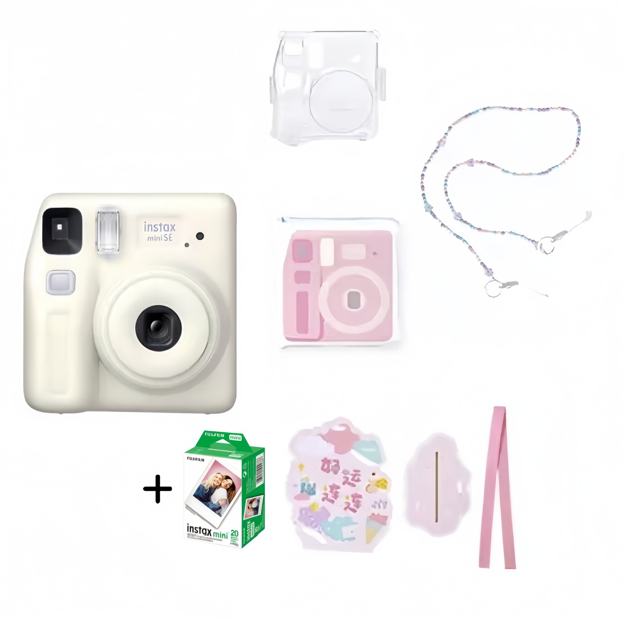 Фотоаппарат моментальной печати Fujifilm Instax Mini 12 SE (Набор из 20 листов фотобумаги) White Белый