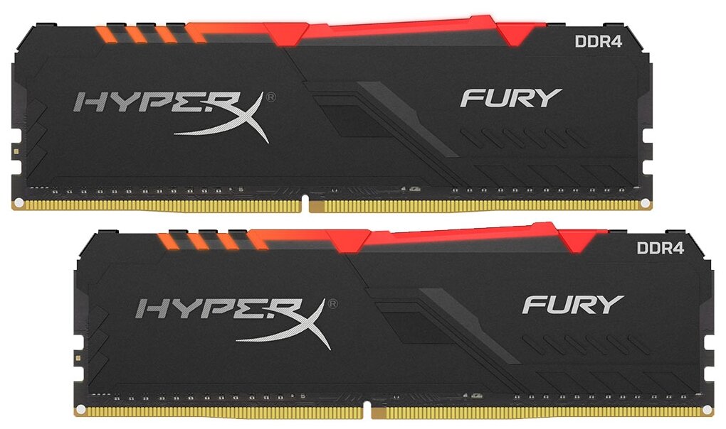 Оперативная память KINGSTON HyperX FURY RGB (Kit of 2) (HX432C16FB3AK2/64)