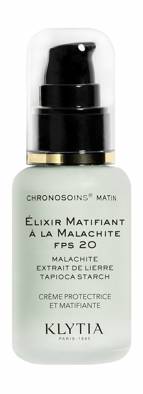 Klytia Chronosoins Matin Elixir Matifiant a la Malachite Creme Protectrice et Matifiante Матирующий крем для жирной и комбинированной кожи лица со средней степенью защиты SPF 20 50мл