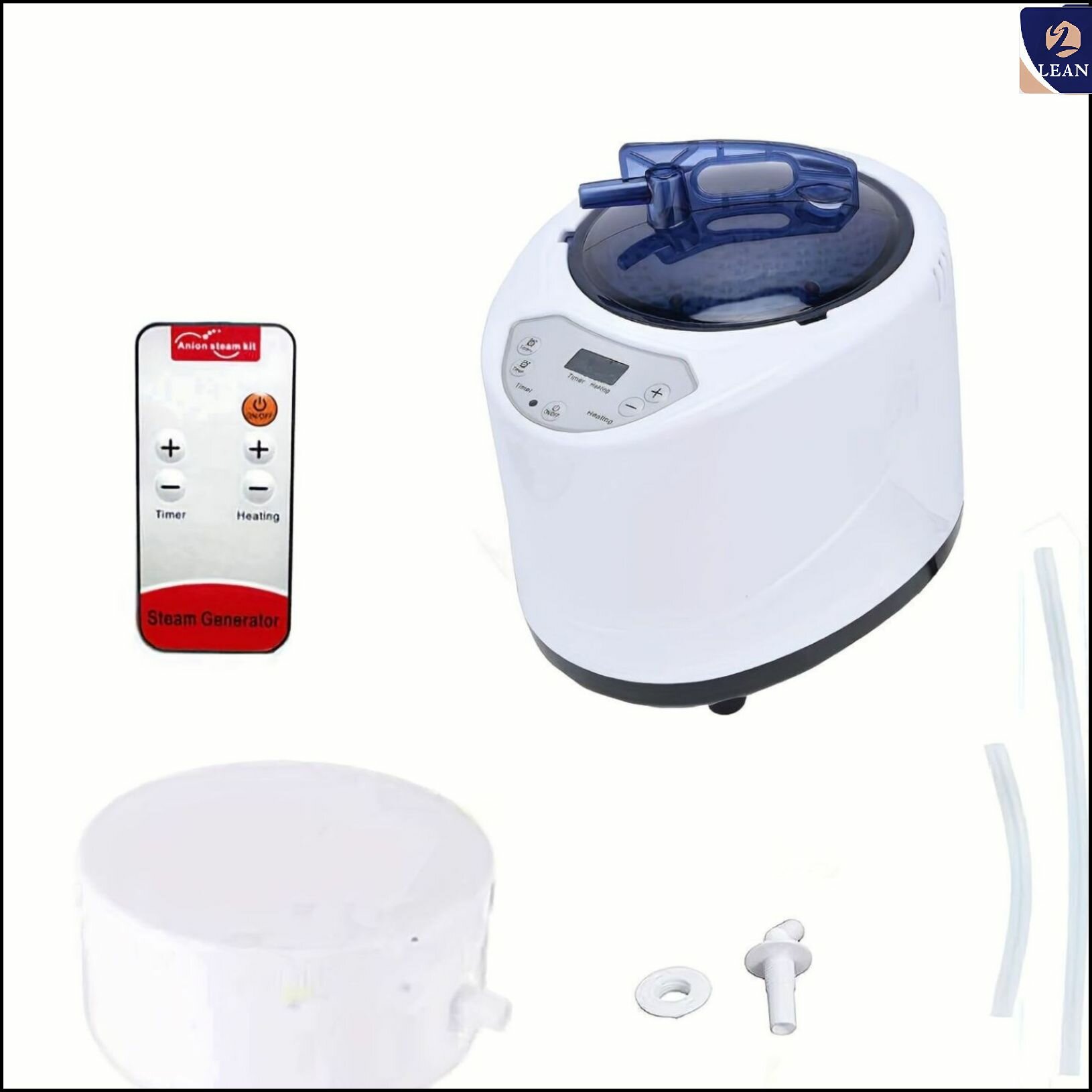 Парогенератор сауны 2,5 л, портативный парогенератор с дистанционным управлением, кастрюля из нержавеющей стали, спа - аппарат для детоксикации тела с регулярным дисплеем 220V 1KW