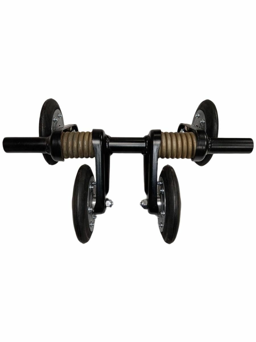 Тележка балансира Буран нового образца 2-х пружинная 380мм. резиновые катки.