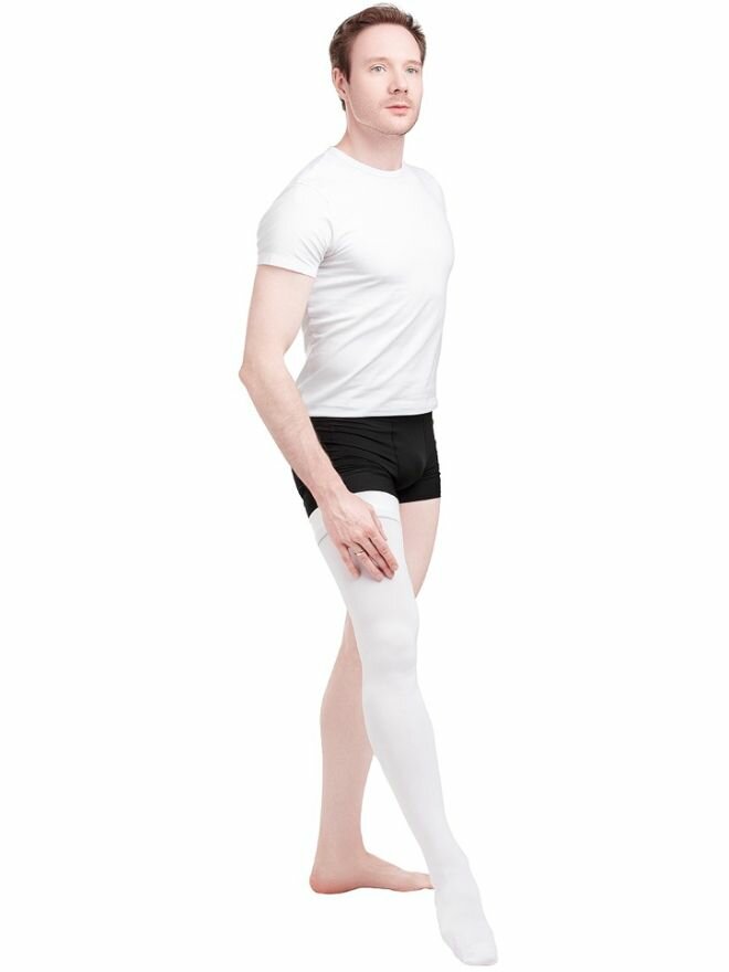 Компрессионный чулок госпитальный белый 0 класс компрессии 1 шт