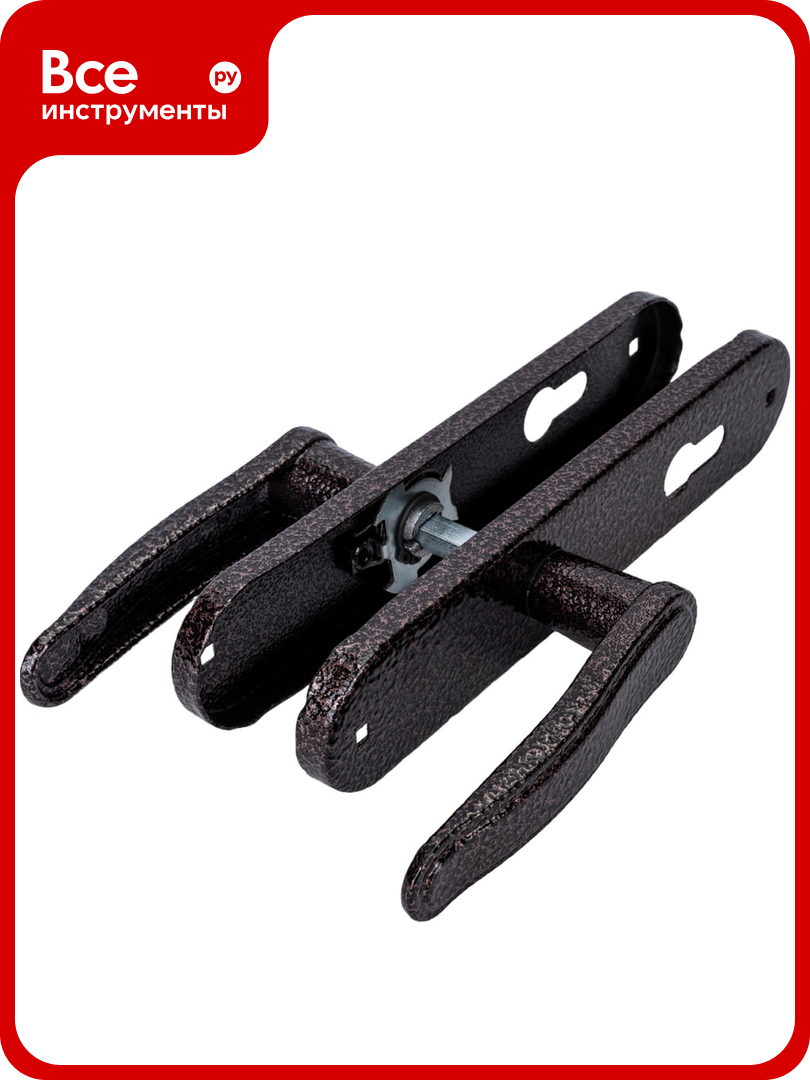 Ручка на планке птимаш HP09 м/о, медный оттенок, овальная форма, полимерное покрытие, предназначена для входных дверей