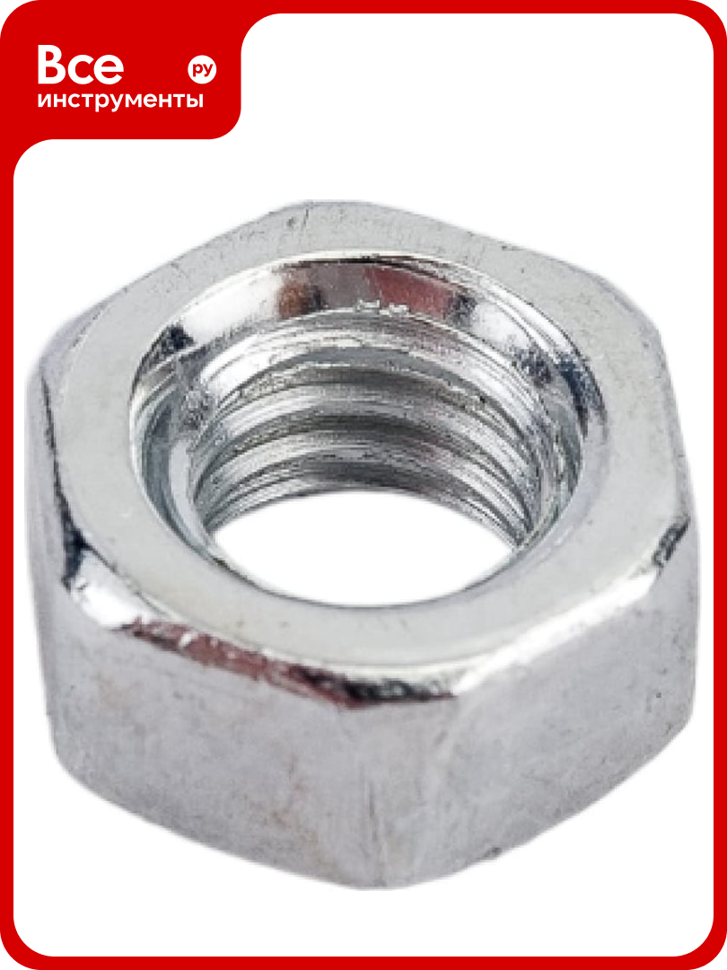 Шестигранная гайка VIPкрепеж DIN 934, М5, 25 шт. 16008 VIPS из оцинкованной стали, с правой резьбой, класс прочности