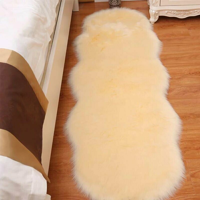 FORSWAN белый ковер из искусственной овчины, 56979-12, 60x160cm 1PC