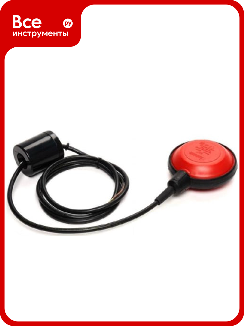 Поплавковый сигнализатор уровня Emas с длиной кабеля 5м, 250 В переменного тока, 10 А. SKF-5, белый, 5 м