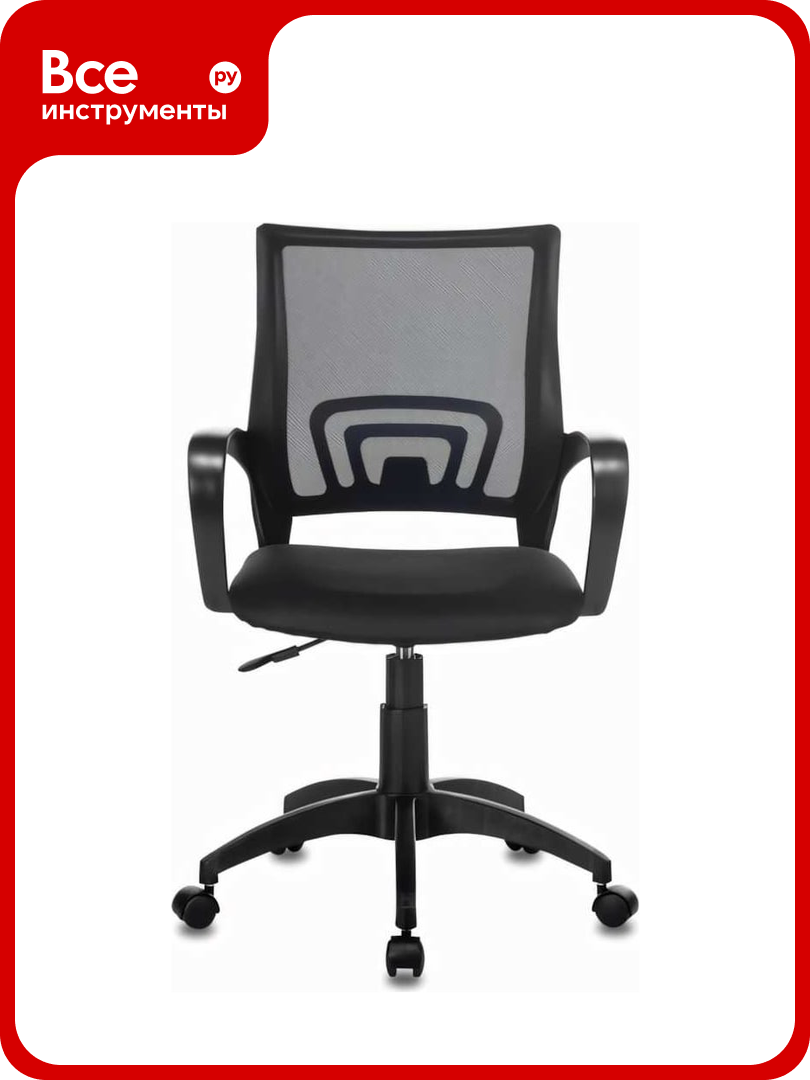 Компьютерное офисное кресло BRABIX Fly MG-396, с подлокотниками, сетка, 532083, красный, пластик