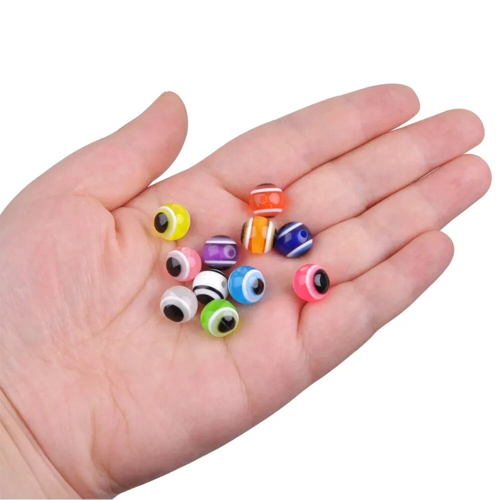 Пластиковые бусины для рыболовных глаз Shaddock Fishing 40 шт. 40Pcs 10mm