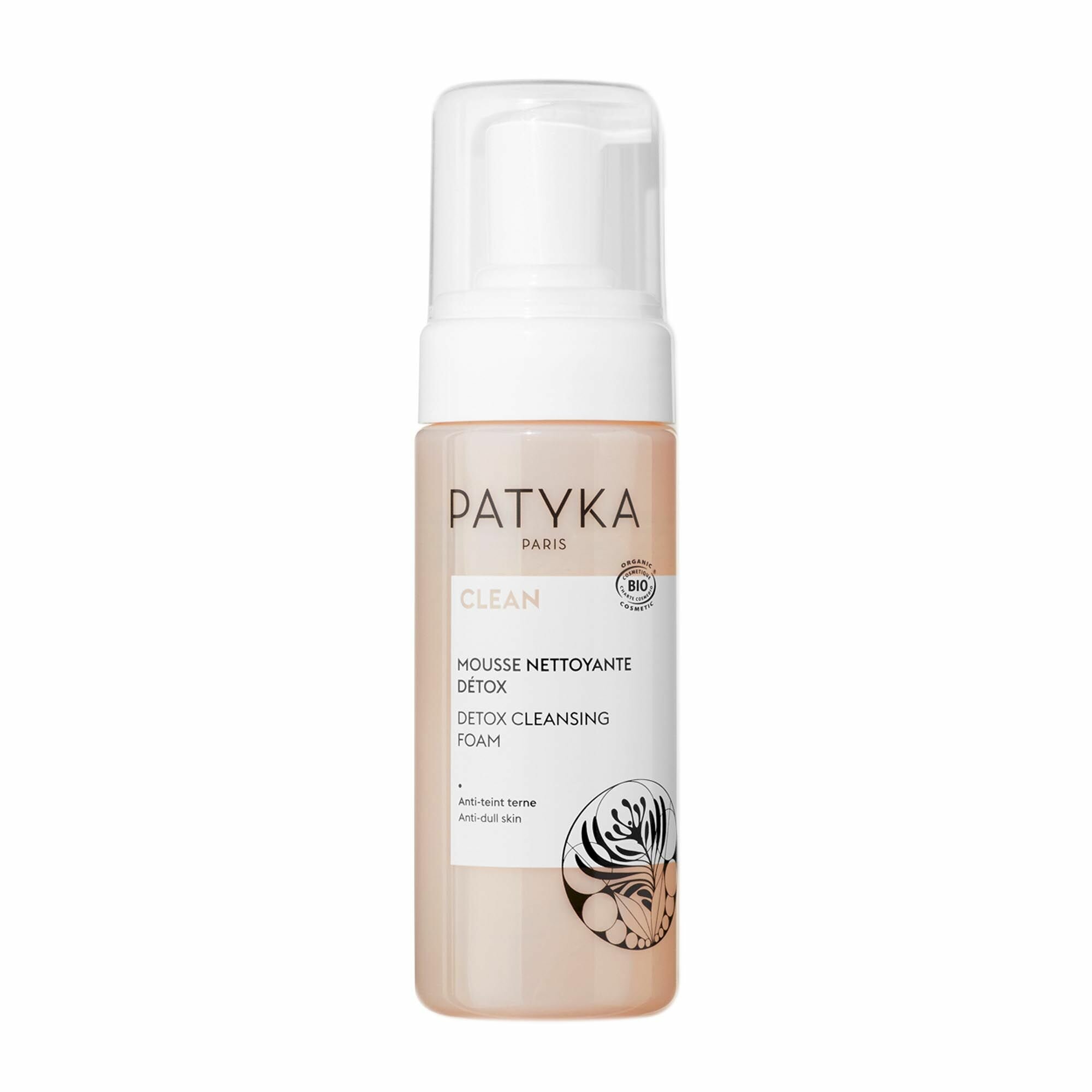 Пенка Patyka Clean Detox, для всех типов кожи, очищение, увлажнение, питание, 150 мл