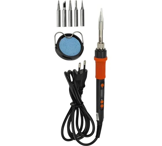 Керамический паяльник Gigant с регулировкой температуры и дисплеем, 5 жал 65Вт GES-02