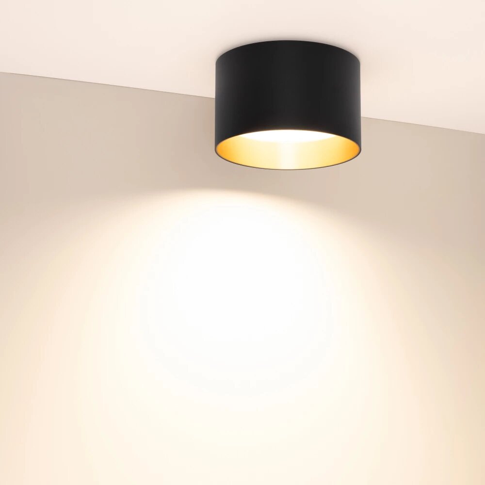 Светильник SP-BISCOTTO-R140-15W Warm3300-MIX (BK-GD, 80 deg, 230V) (Arlight, IP54 Металл, 5 лет) 055027