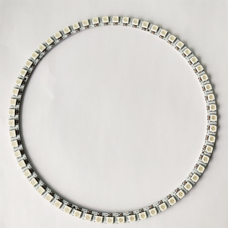60Bits 60LEDS Кольцо WS2812B 5050 RGB Светодиодный светильник DC5V белый PCB