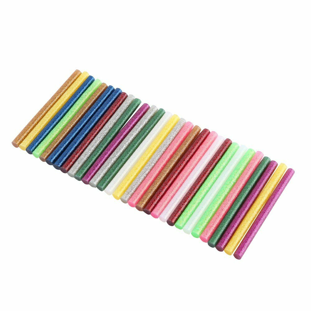 Набор из 30 разноцветных термоклеевых стержней для рукоделия и склеивания