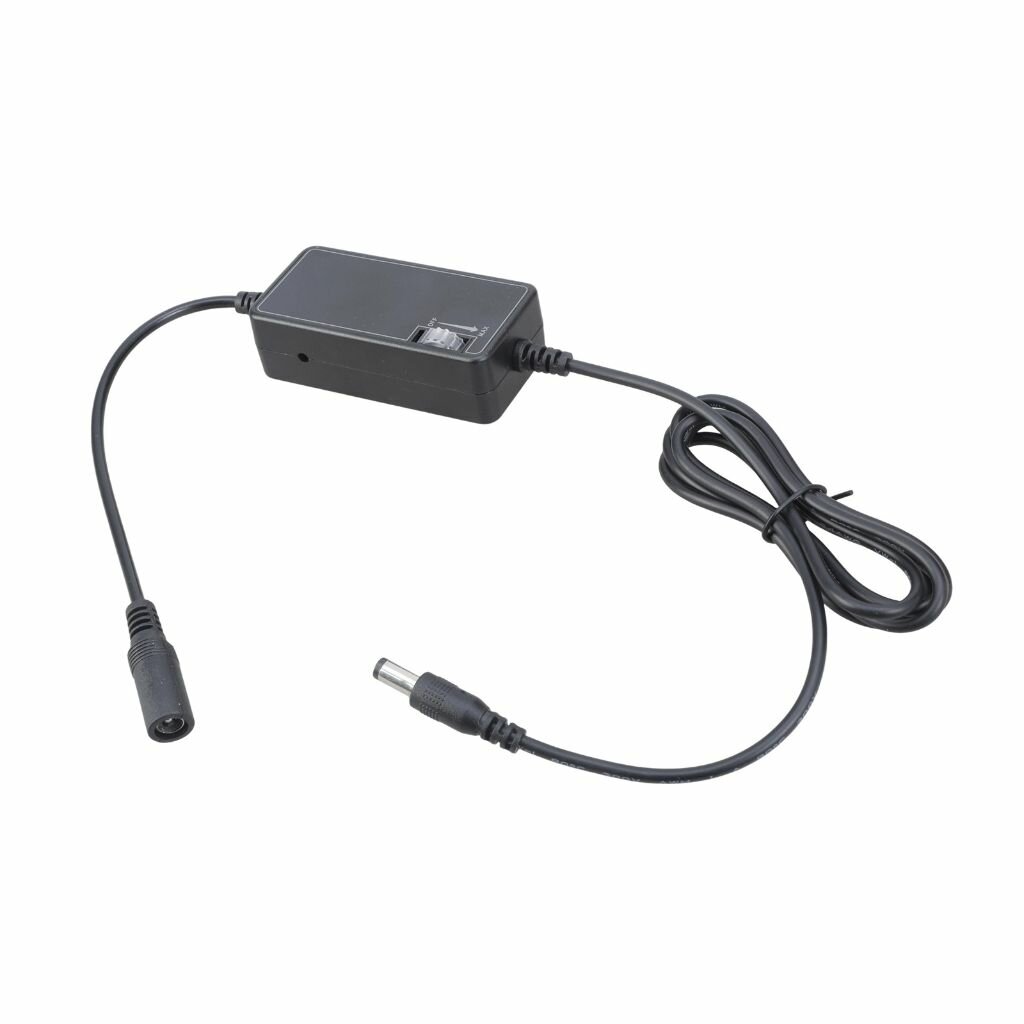 Регулятор переменной скорости 12V 3A Для Двигателей Вытяжных Вентиляторов Охлаждающего Вентилятора С Разъемами 5,5x2,1 мм и Светодиодным Индикатором Мощности Проводки 140 см