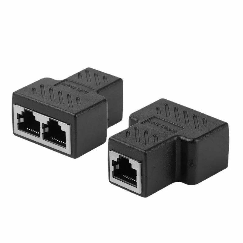 1 шт. Новый сетевой кабель RJ45 1 к 1/2 LAN Ethernet, гнездовой разветвитель, удлинитель, сетевой тройник