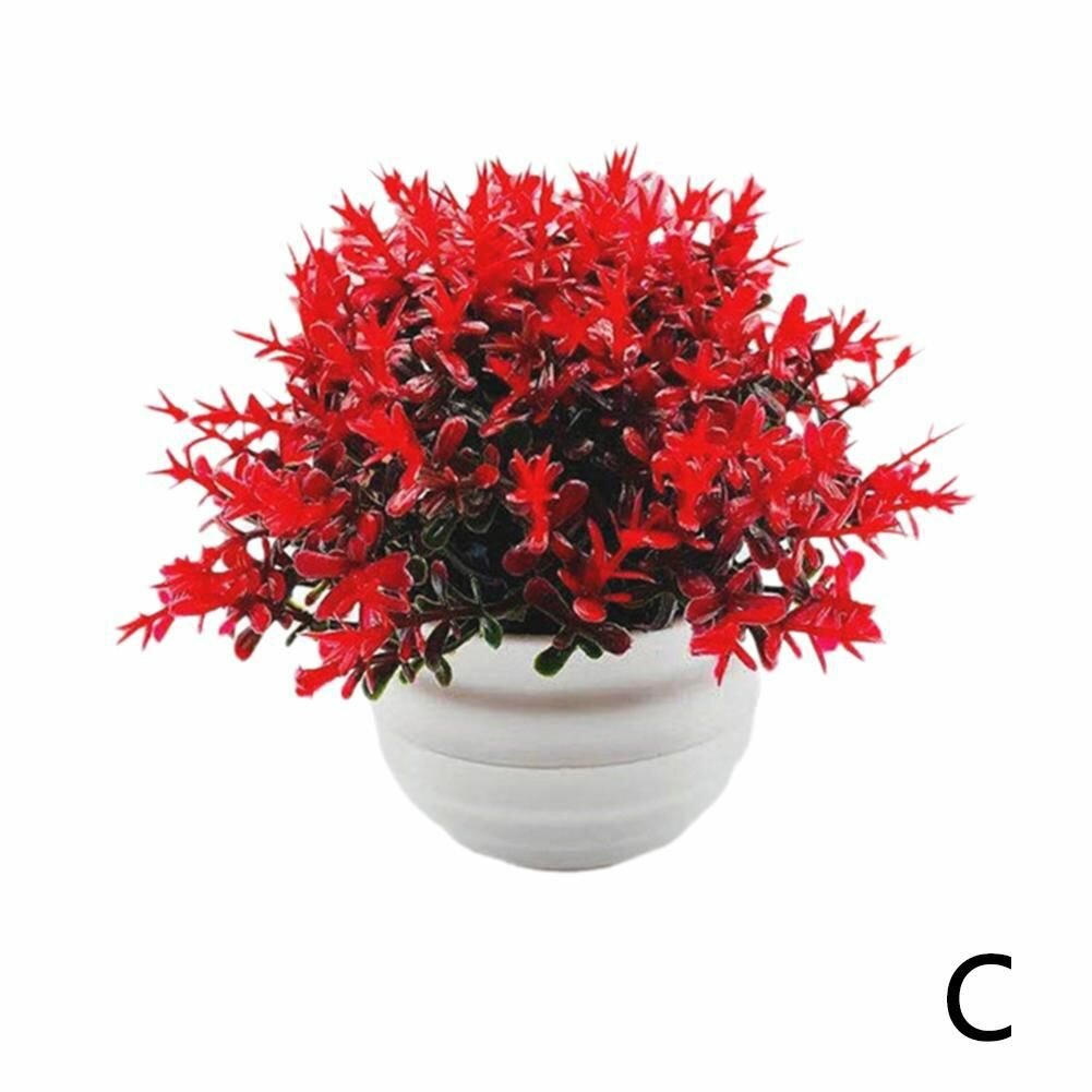 Искусственные горшечные цветы 2025 Маленькие искусственные растения с горшком