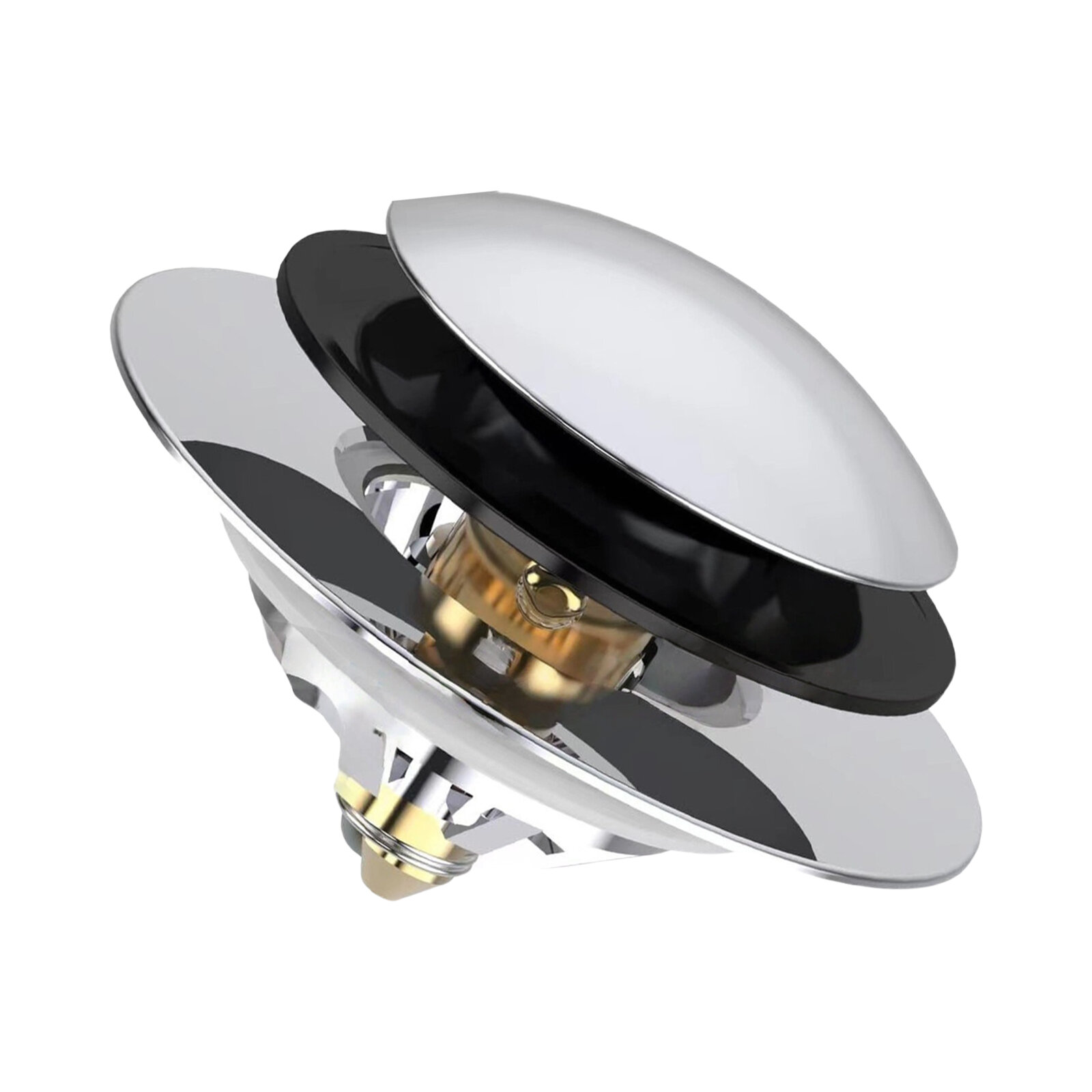 Латунная пробка для ванны нажимного типа с пружинящими сердечниками Для слива волос из душа