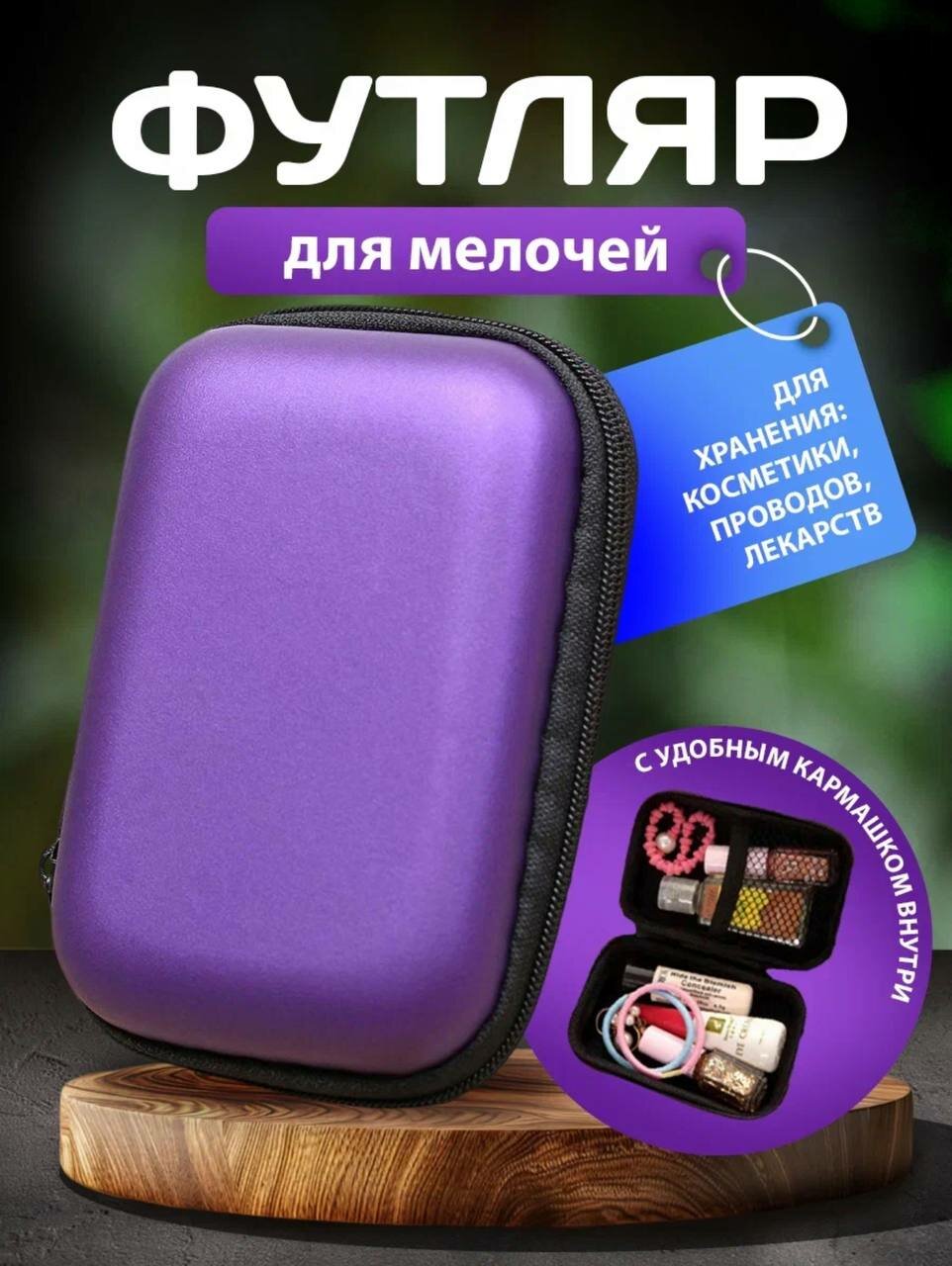 Чехол для наушников, органайзер для проводов кейс для хранения гарнитур