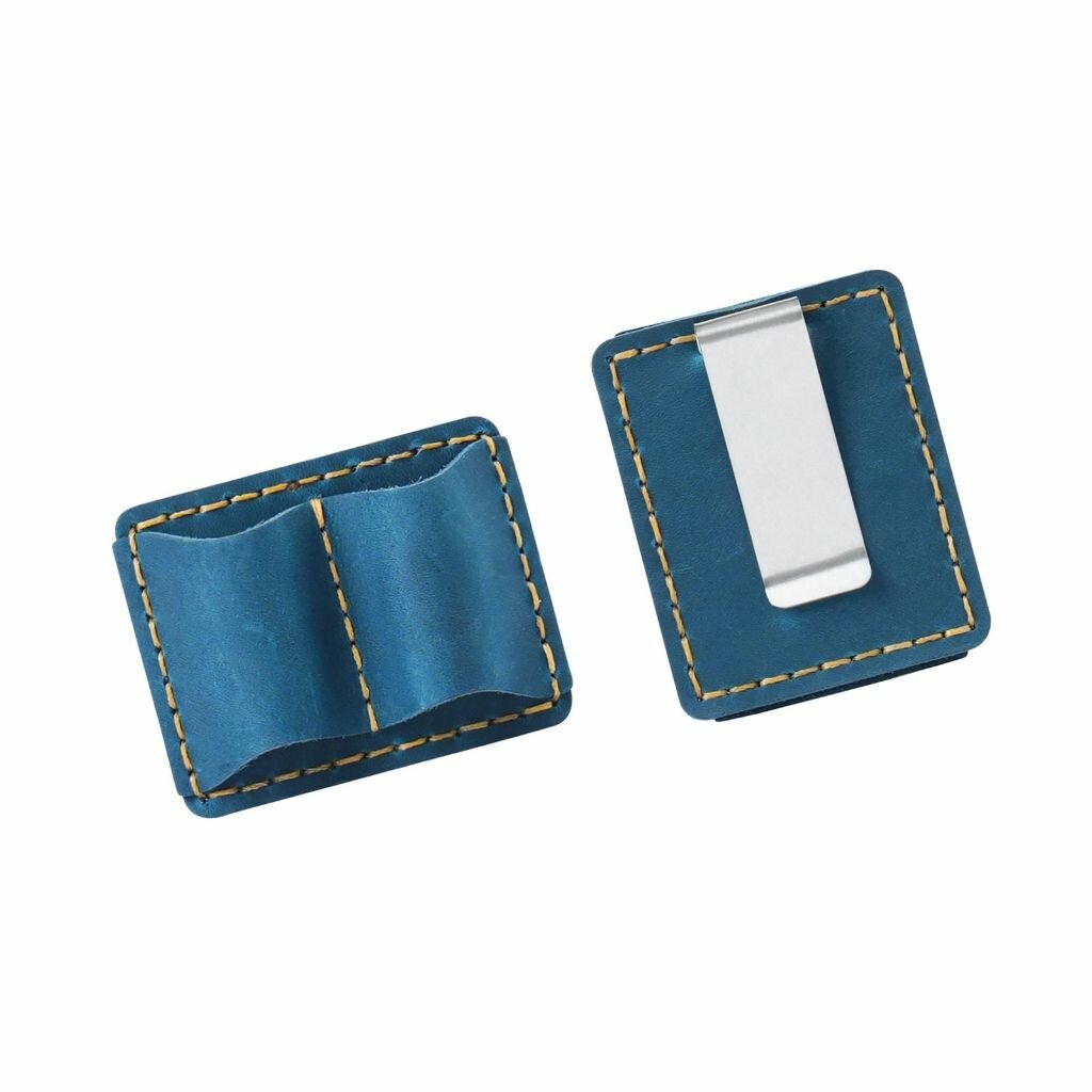 Кожаный держатель для ручек и блокнота