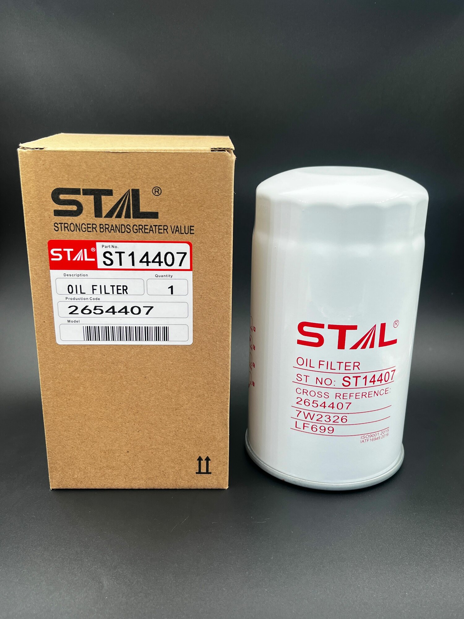 Фильтр масляный STAL ST14407 (LF699; 2654407; 7W2326) JCB(3CX 4CX) BOBCAT CASE CATERPILLAR, KOMATSU PERKINS NEW HOLLAND HYUNDAI
