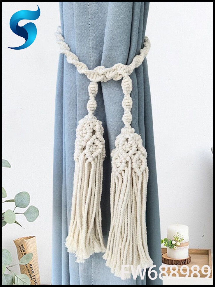 Макраме Подхваты для штор из хлопка 2 шт.
