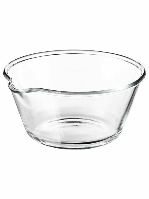 Стеклянная миска для сервировки 26 см стильная и функциональная посуда для повседневного использования и праздничного стола