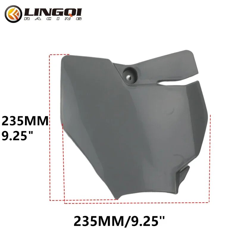 LINGQI гоночное переднее крыло, номерная табличка, брызговик, грязезащитные щитки для китайских KT50 2018 KT65 2016-2017 KT85 KT250 SX 2023, грязевой питбайк Серый, K65 Grey