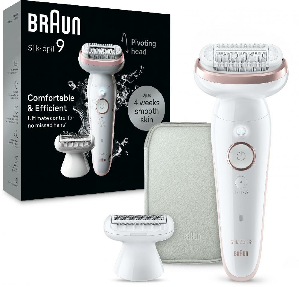 Эпилятор Braun S9 SES 9-030 SmartTouch Flamingo белый/розовый тип 5380