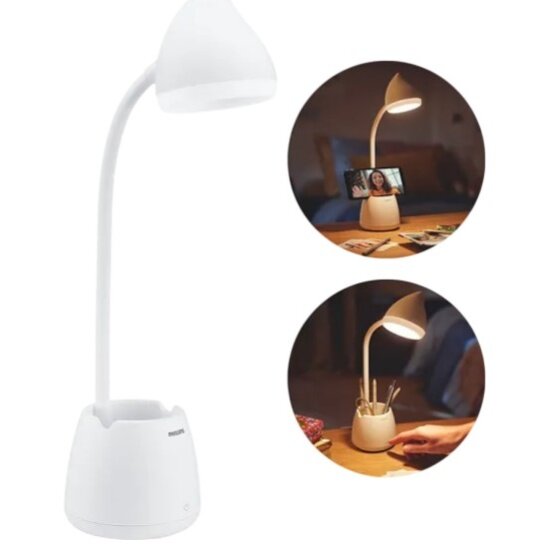 Светильник настольный Philips Hat DSK213 PT 4.5W 30-57K W USB 02